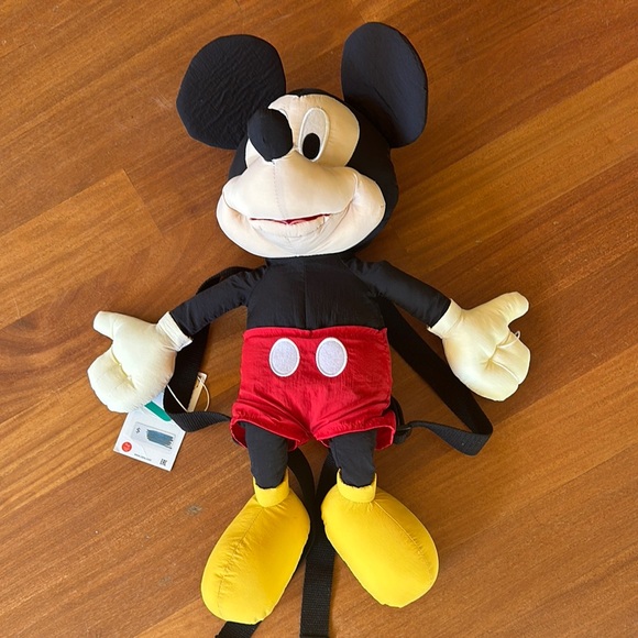 Zara | Accessories | Disney Mickey Mouse Plush Backpack | Poshmark